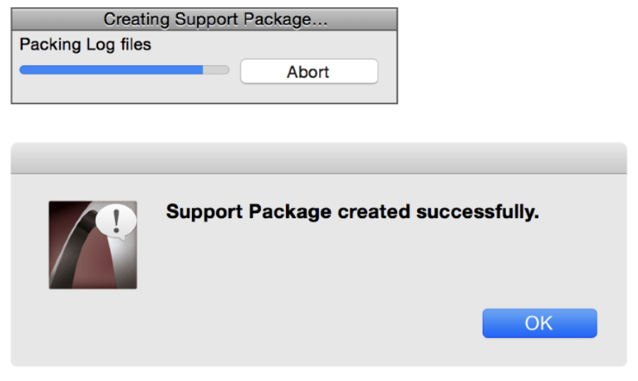 Create a Support Package – Support site