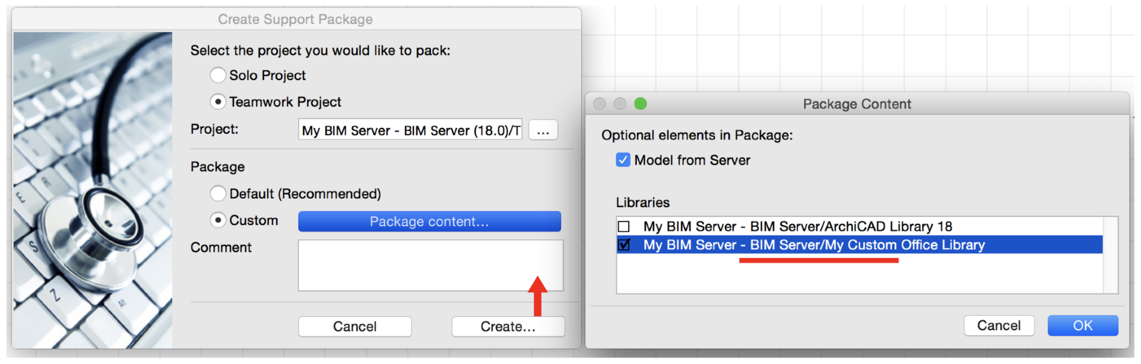 Create a Support Package – Support site