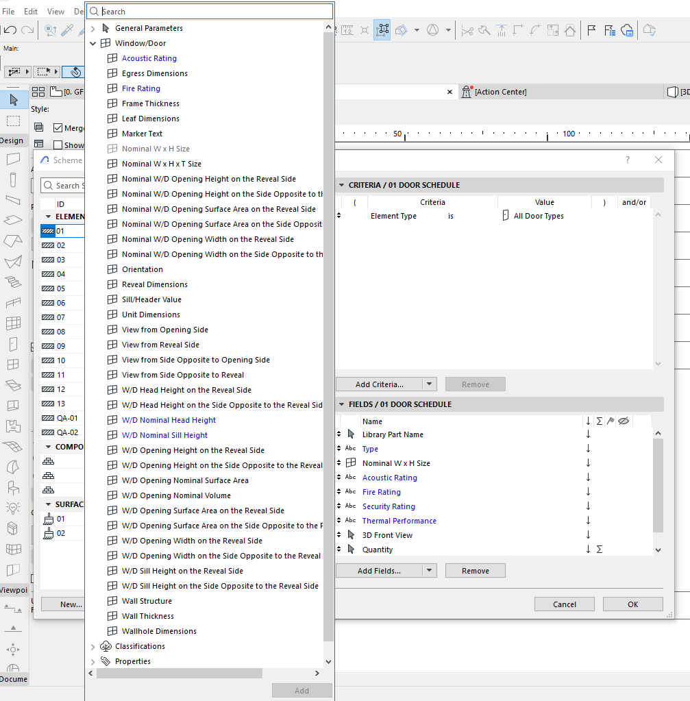 Not all parameters are available to add to my schedule – Support site