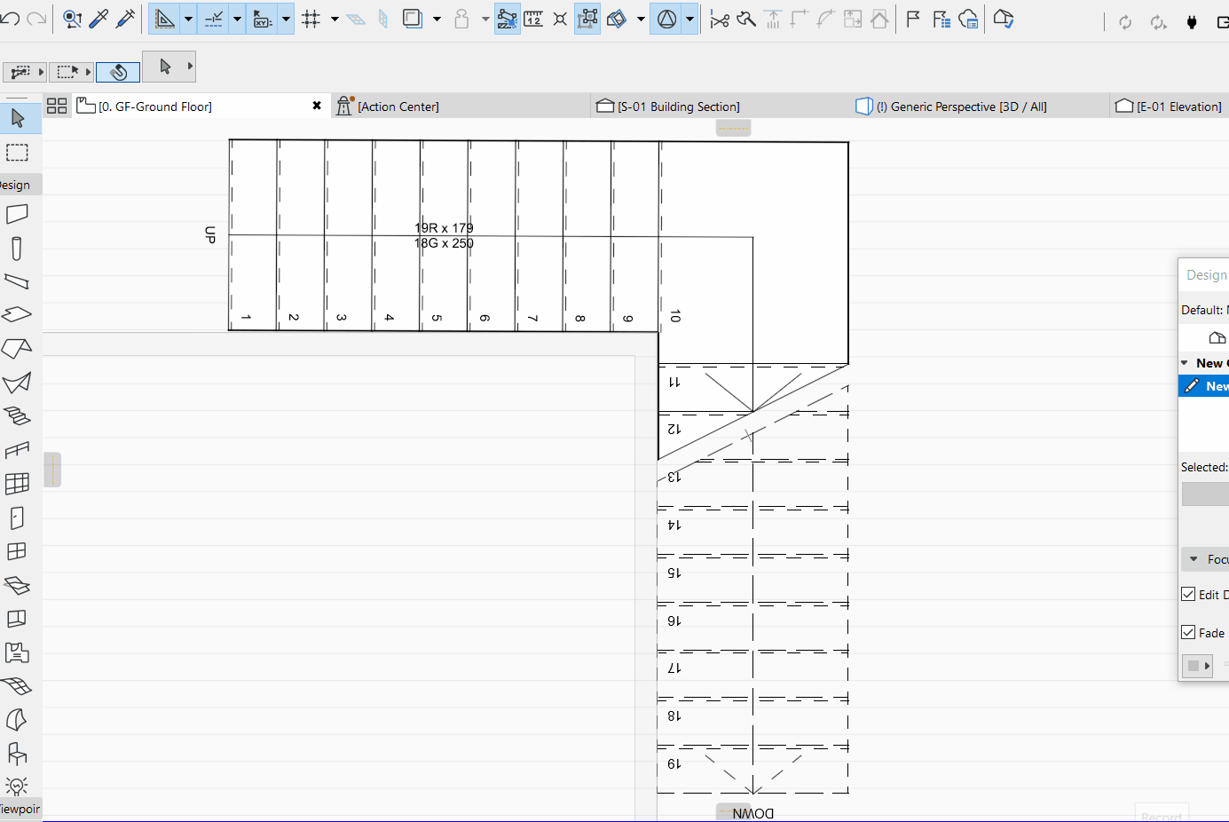 Changing the break mark of a stair – Support site