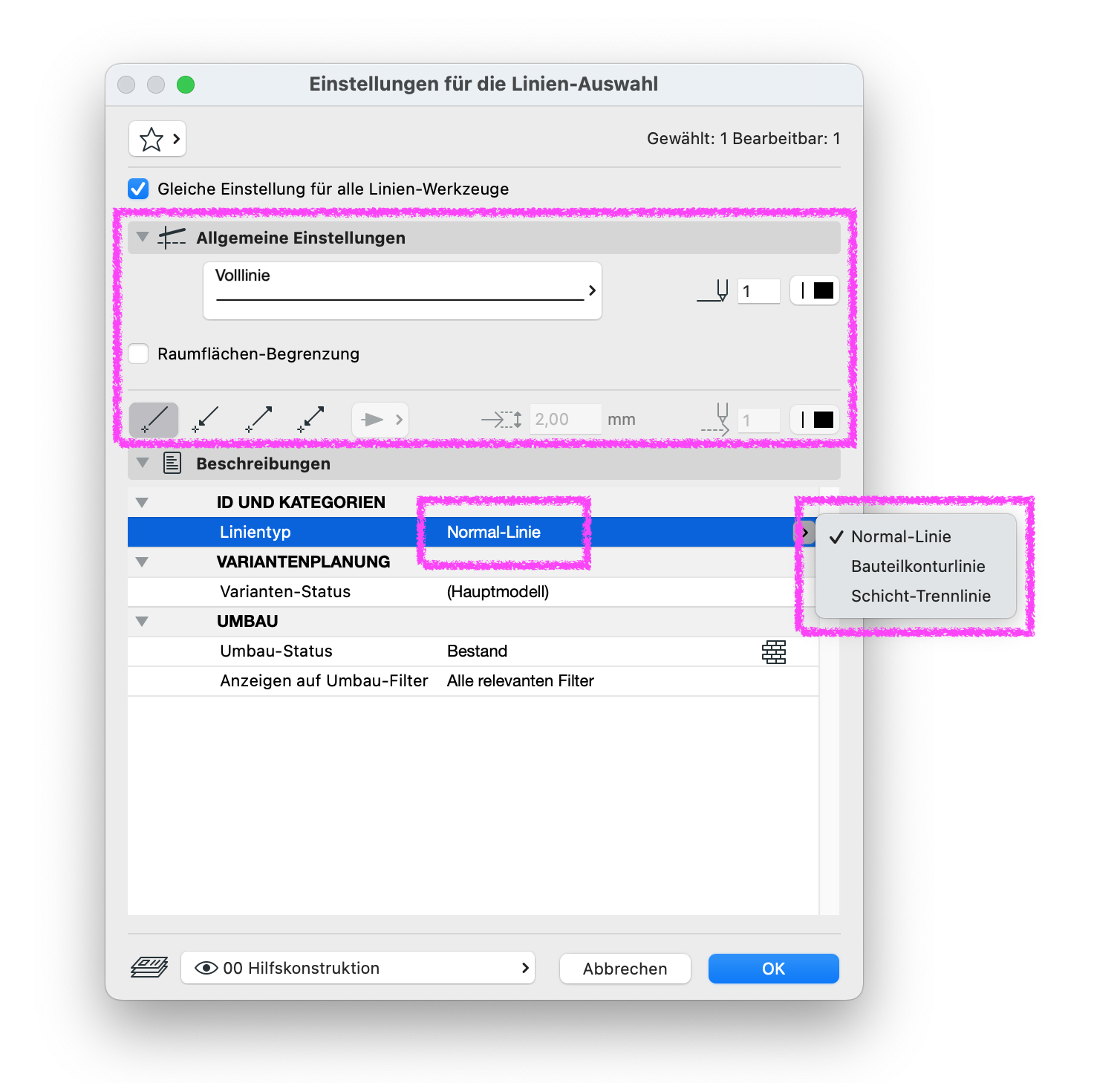 Linien werden nicht korrekt angezeigt – Support Site