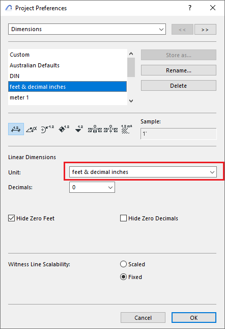How can I show my desired unit value in Schedules on Layout Drawing ...