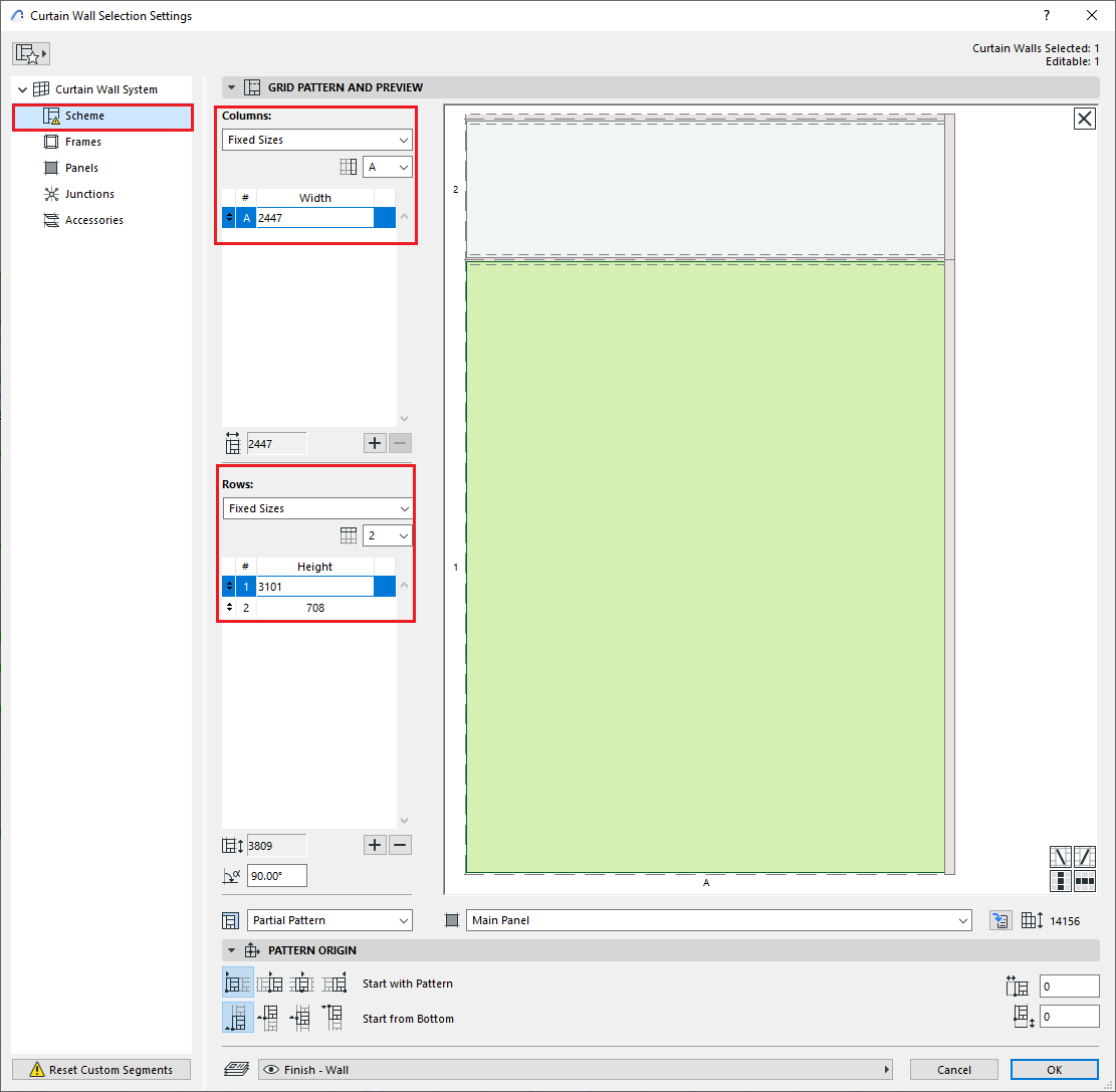 How to create custom Curtain Wall panels? – Support site