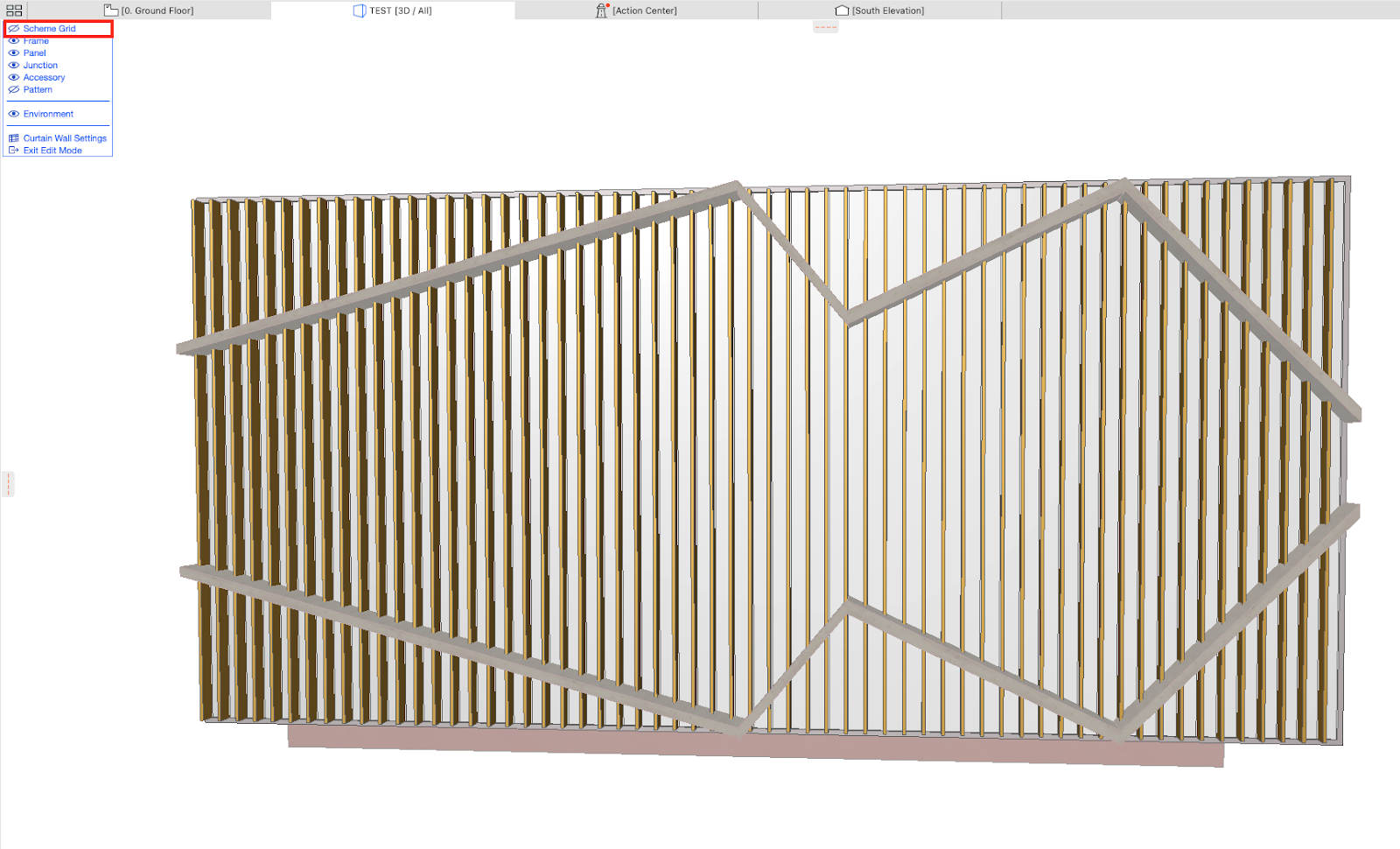 How can I create a custom shaped Curtain Wall? – Support site