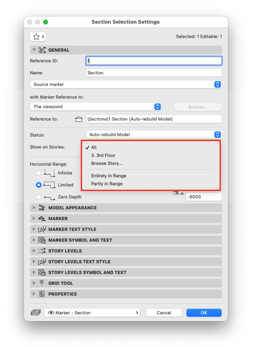Can I make the Section Markers visible on certain stories only? – Support site