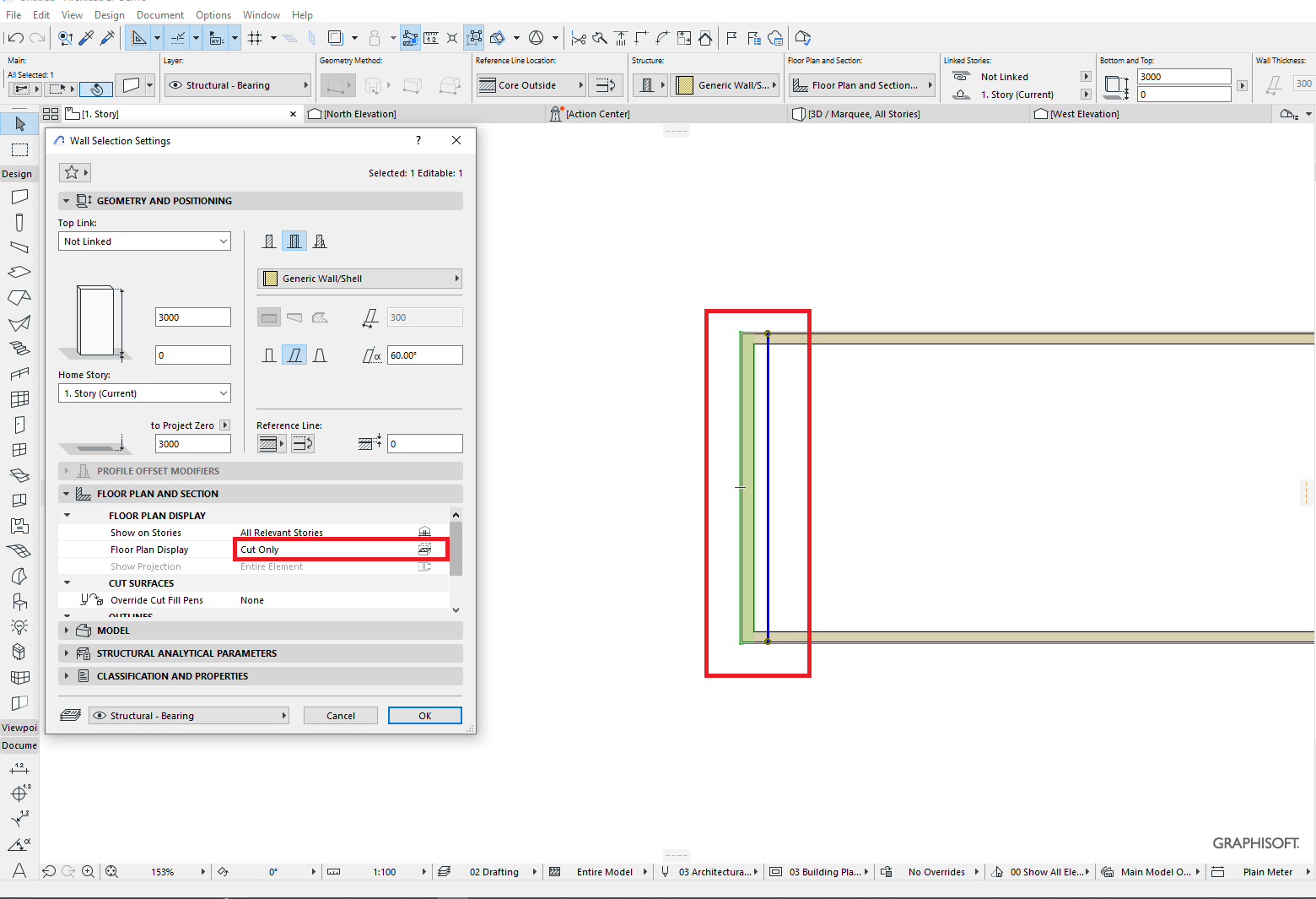 How to properly represent a slanted wall on plan? – Support site