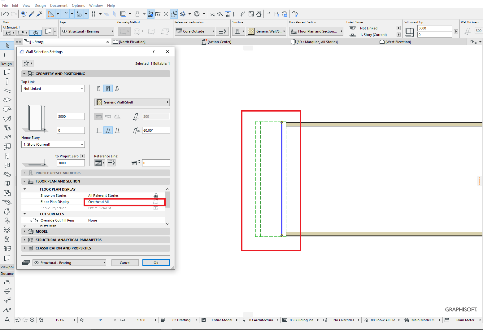 How to properly represent a slanted wall on plan? – Support site