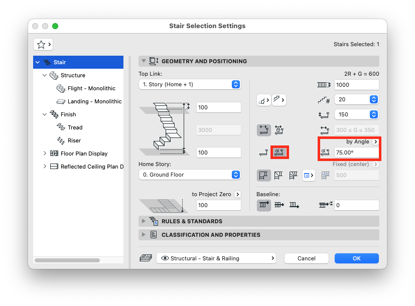 How to model slanted risers? – Support site