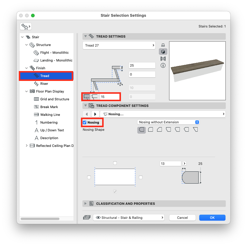 How to model slanted risers? – Support site