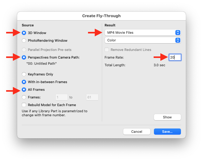 How to create 3D Fly Through? – Support site