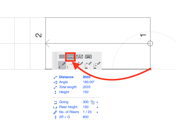 How can I make the stairs' first step be a landing? – Support site