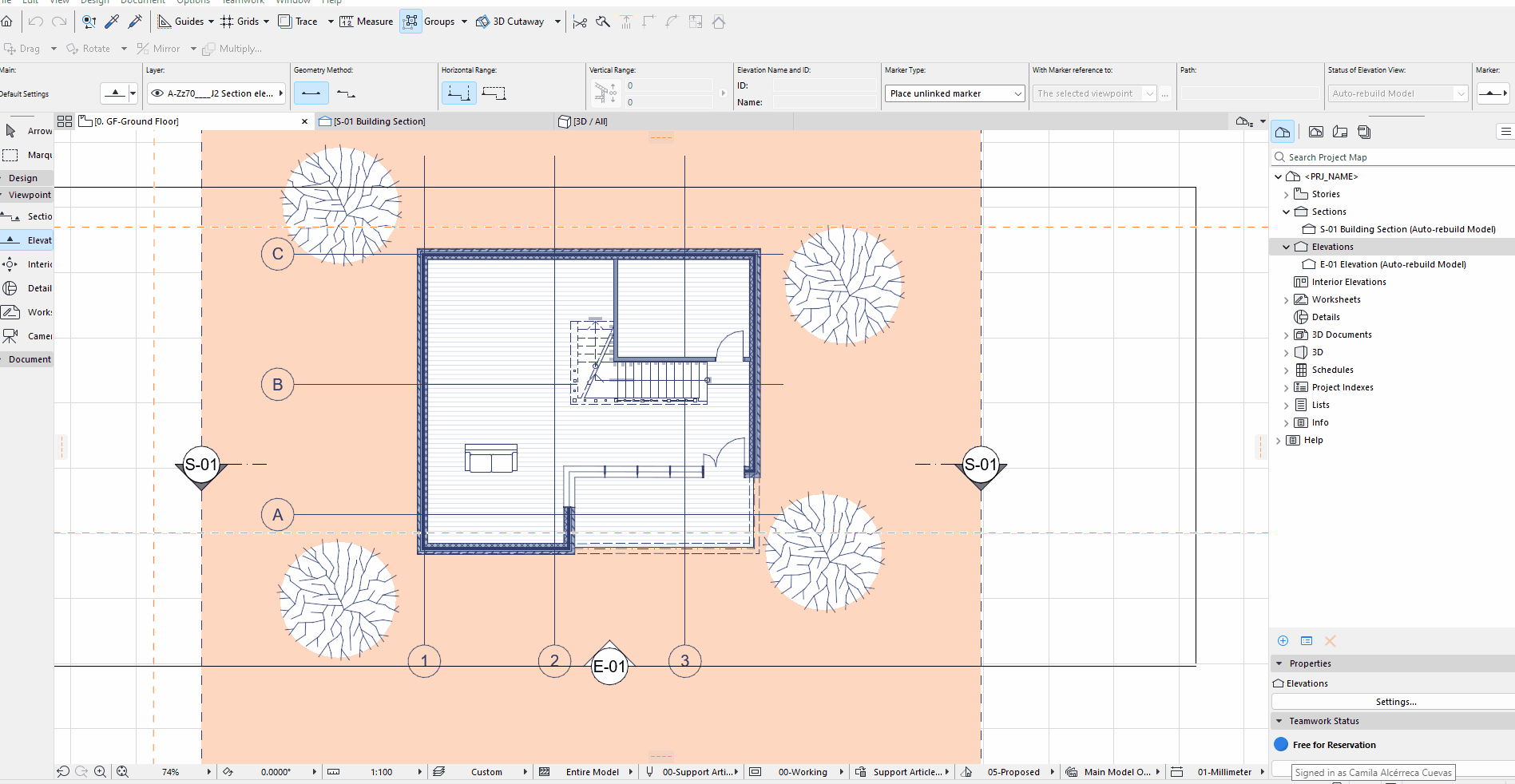 Why are Elevations/Sections not created when placing Elevation/Section markers? – Support site