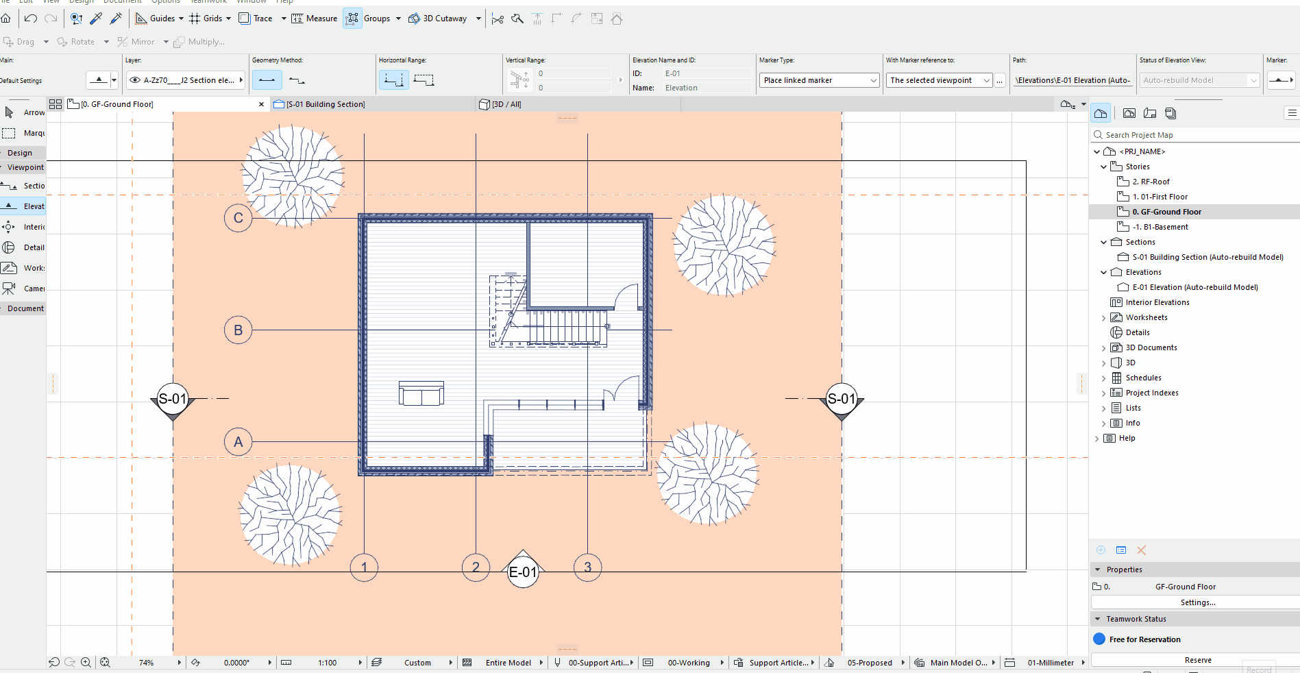 Why are Elevations/Sections not created when placing Elevation/Section markers? – Support site