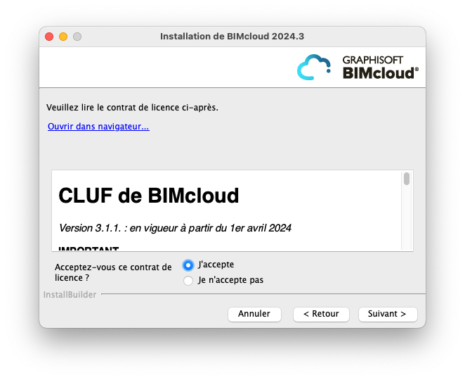 Installer BIMcloud Basic – Site de Support