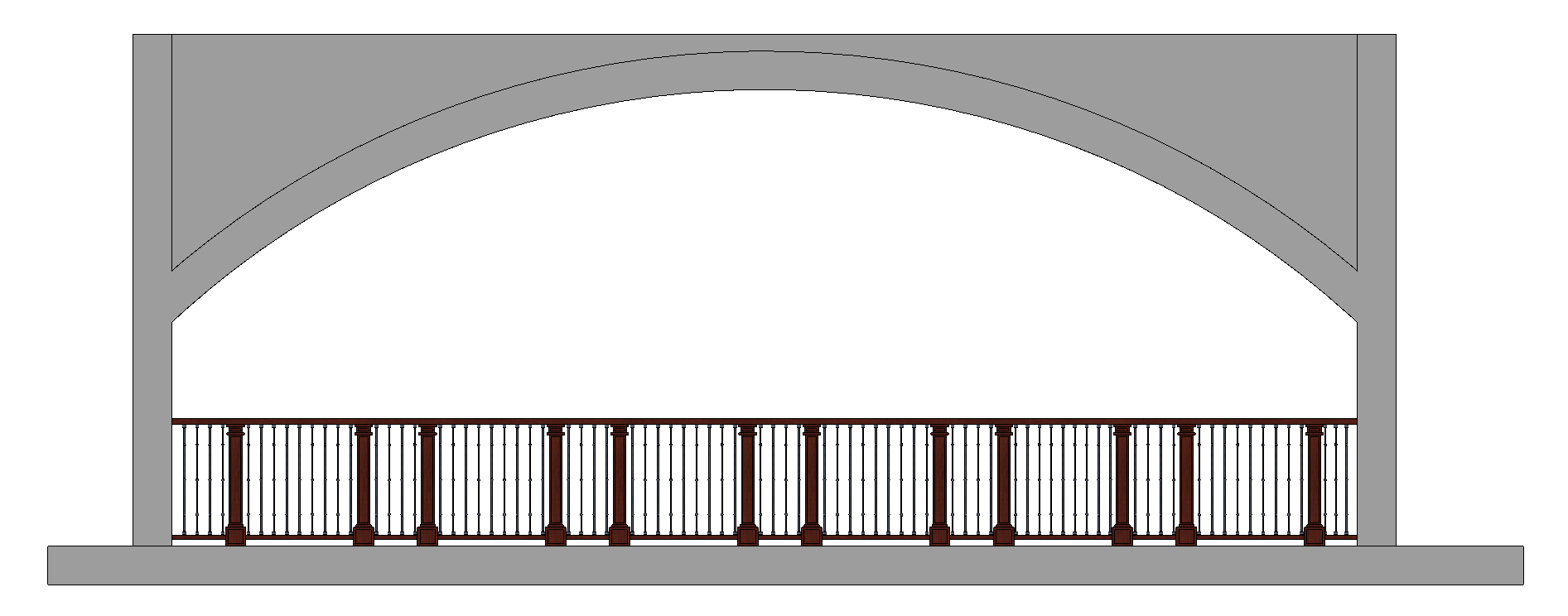 How to create a railing with varying inner post distances? – Support site