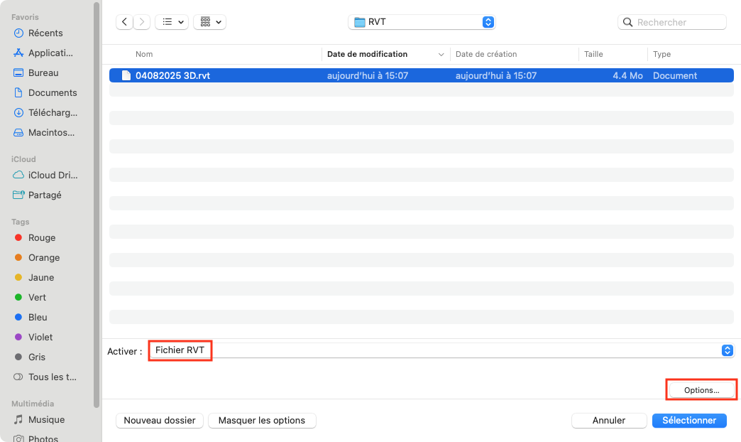 Comment importer un fichier RVT dans Archicad – Site de Support