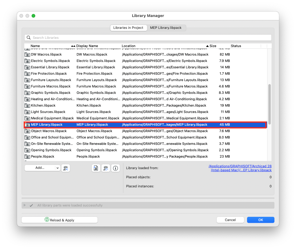 How to access MEP elements in your toolbox? – Support site