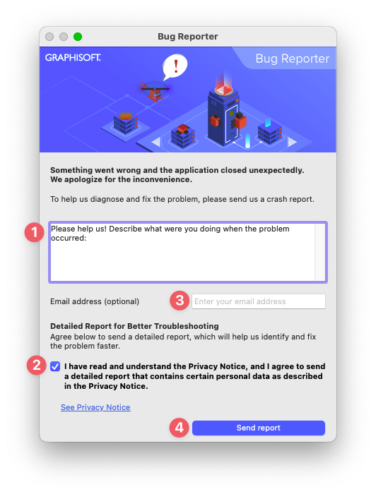 How do I submit a bug report – Support site